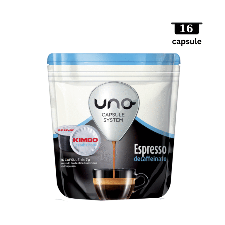 AromaKaffe | Kimbo Espresso Decaffeinato - Compatibil UNO System/Termozeta - 16 Capsule