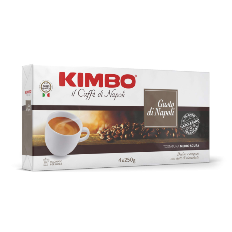 AromaKaffe | Kimbo Caffe Gusto di Napoli - Cafea Măcinată 4 x 250g